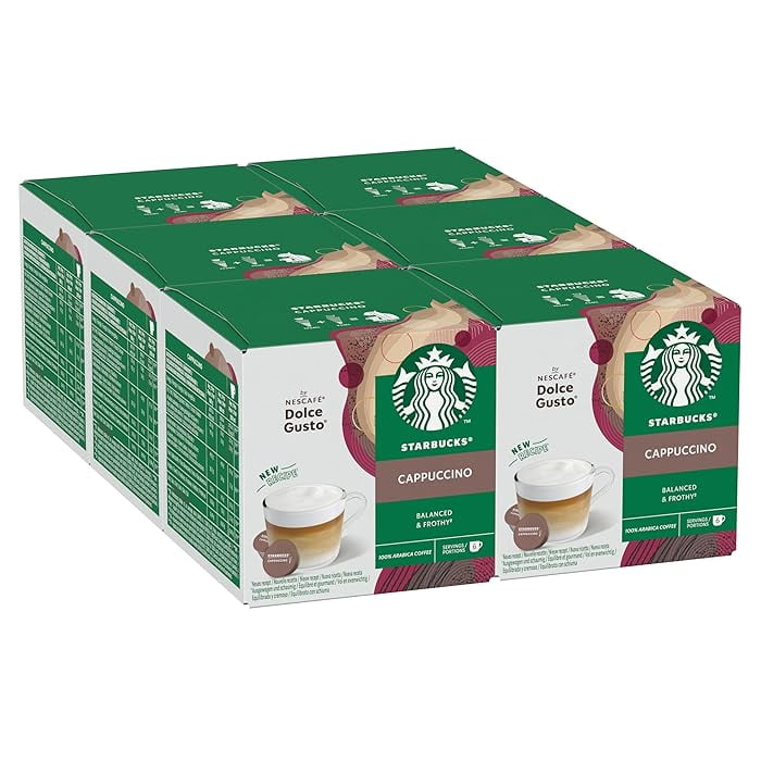 NESCAFE DOLCE GUSTO Starbucks Cappuccino Coffee Pods x12 (Pack of 6 ...