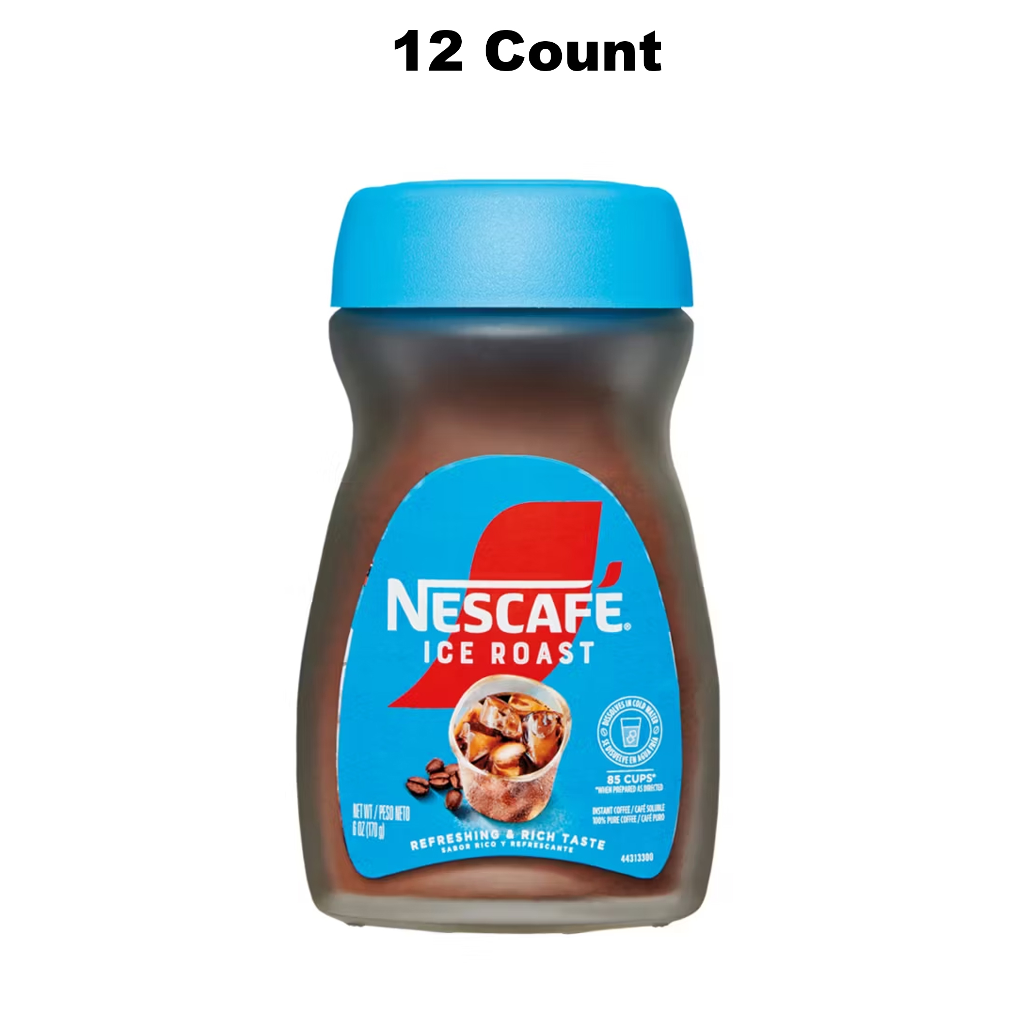 NESCAFE - Ice Roast Instant Coffee, 6 oz, 12 Count - Walmart.com