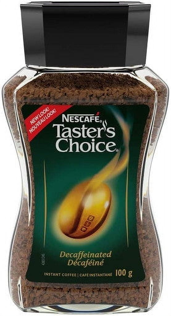 NESCAFE Taster's Choice Decaf, Instant Coffee Jar, 100g/3.5oz ...