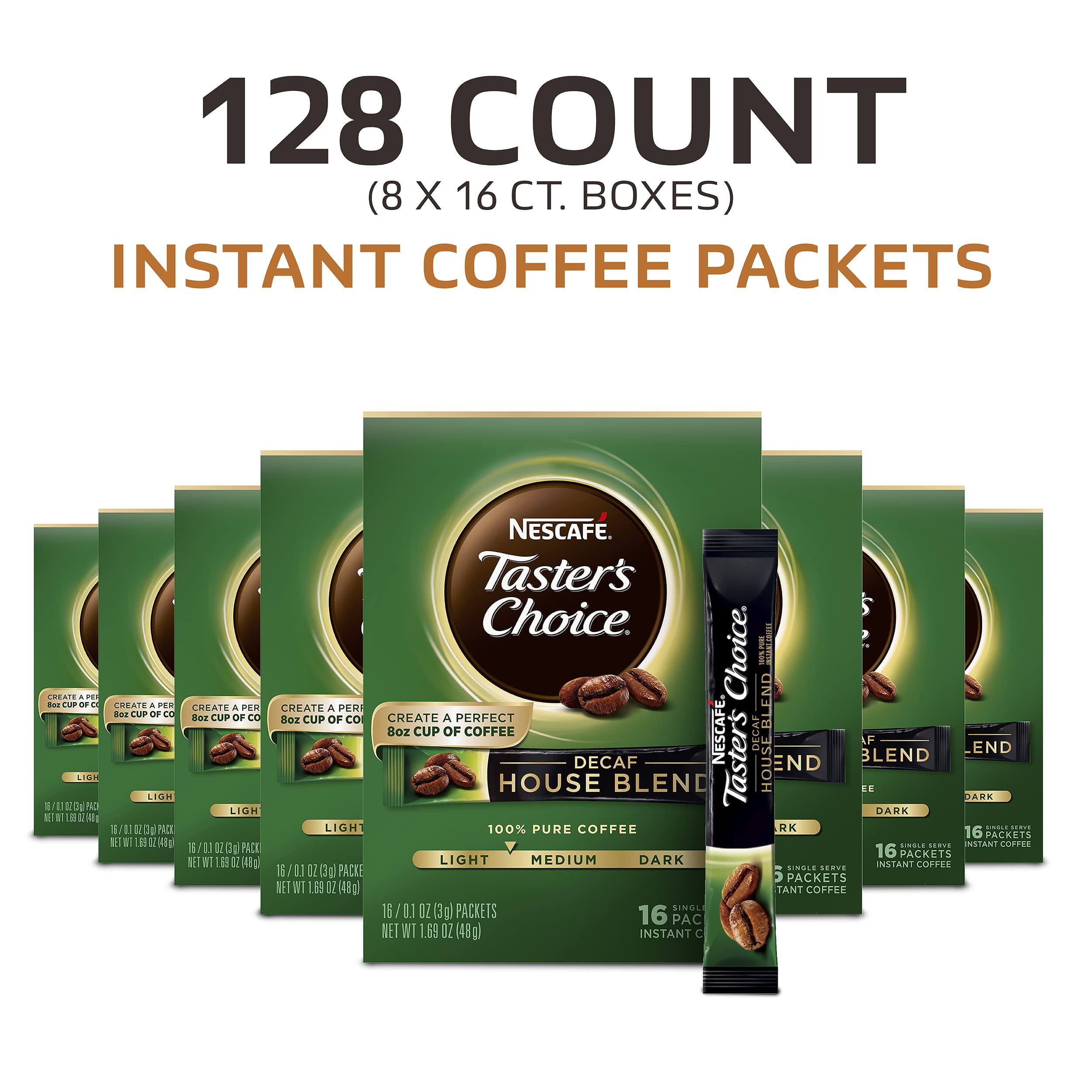 NESCAFE Taster's Choice, SCH4 Decaf House Blend Light Medium Roast ...