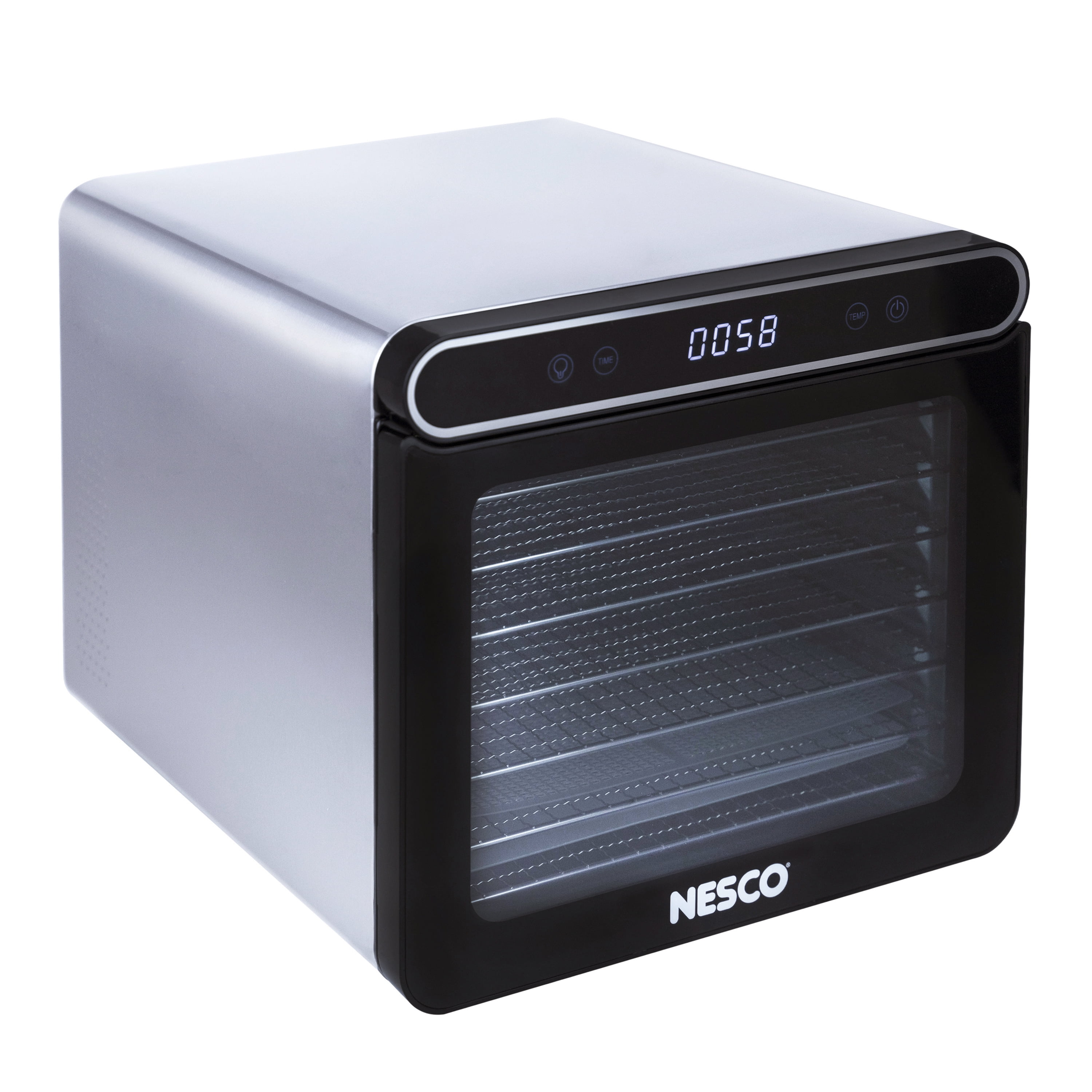 NESCO FD-7SSD 600-Watt 7-Tray Stainless Steel Digital Food Dehydrator - Walmart.com
