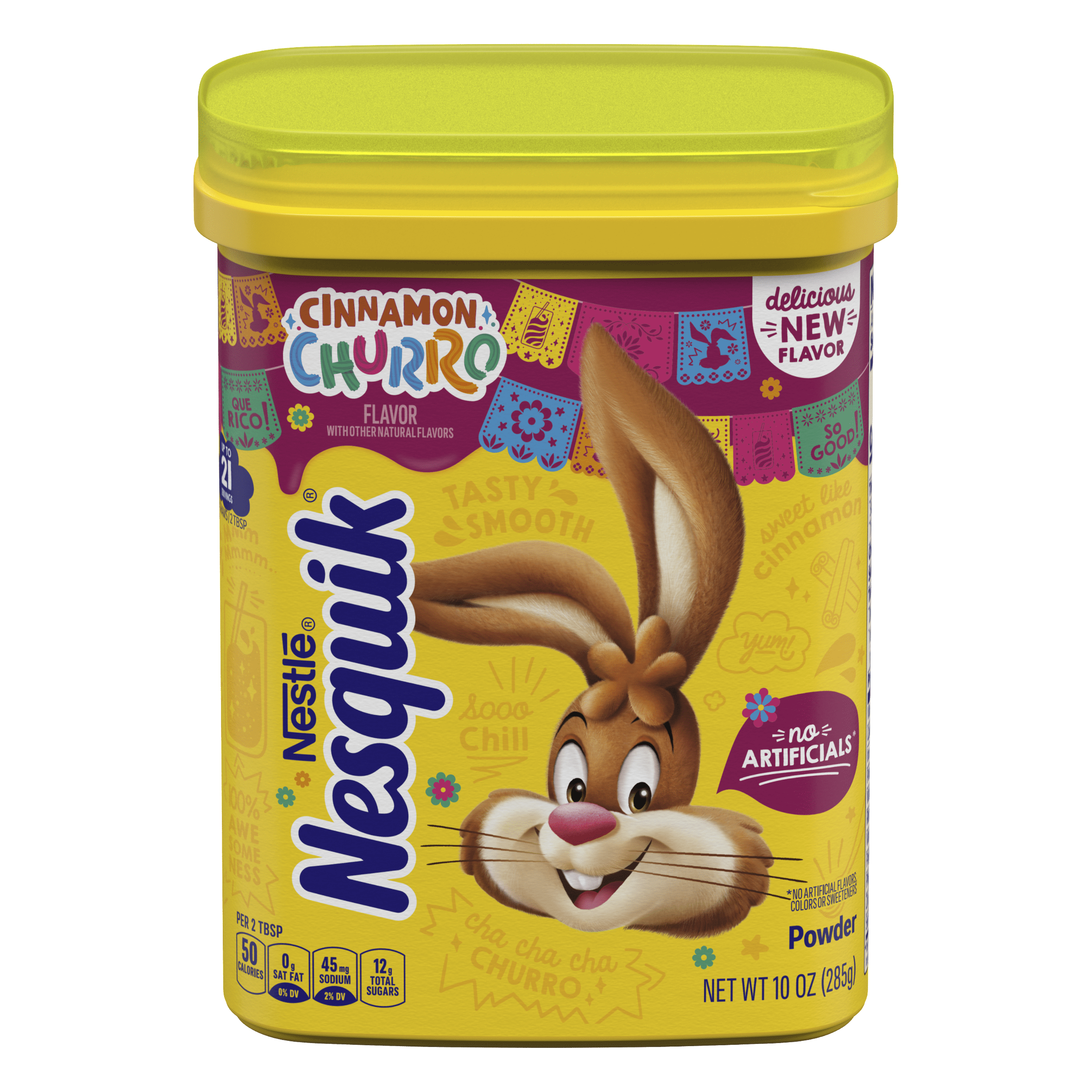 Nestle Nesquik Cinnamon Churro Powder, Drink Mix, 10 oz Can - Walmart ...