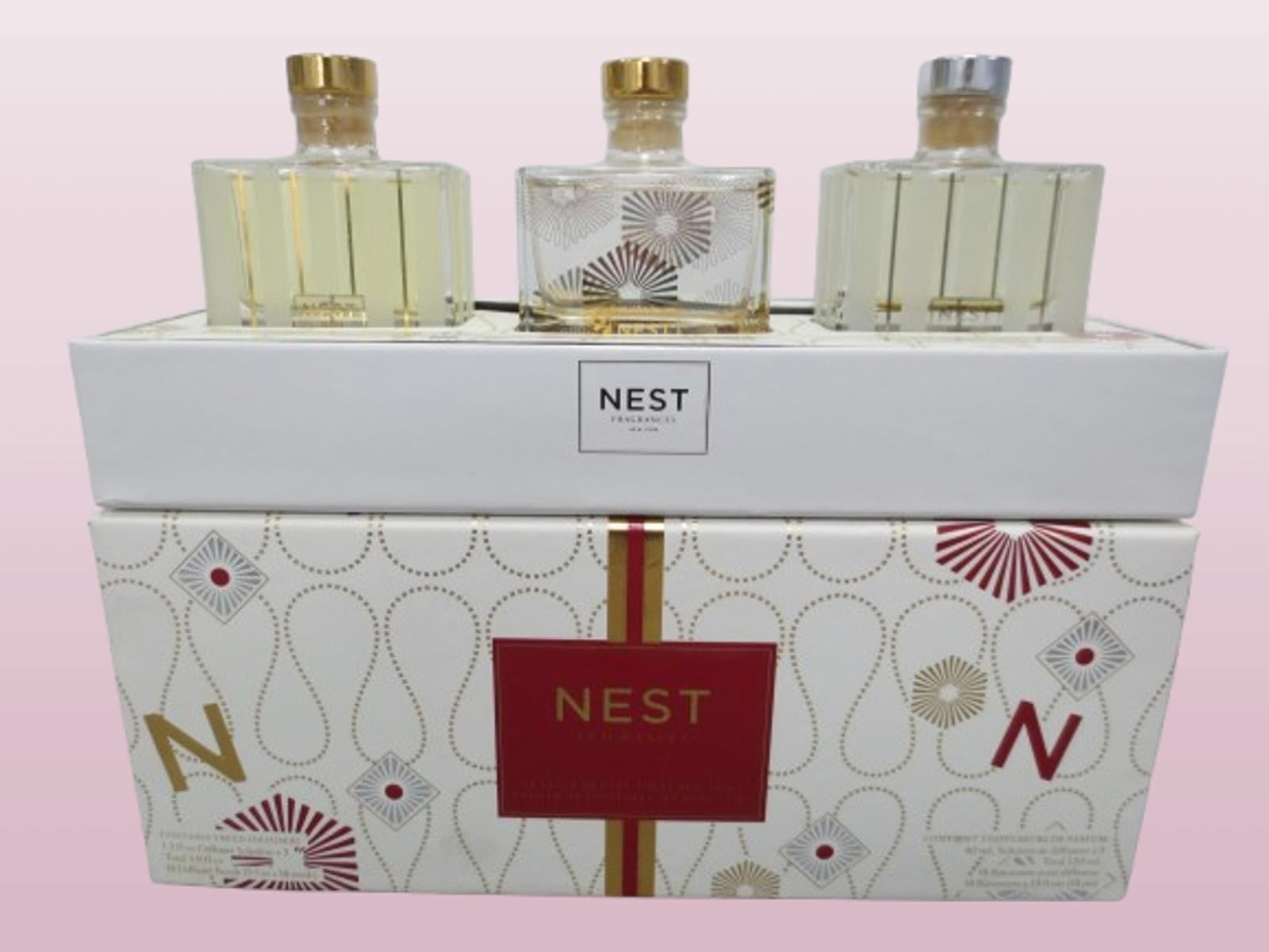 NEST FRAGRANCES FESTIVE PETITE DIFFUSER TRIO 3 REED DIFFUSERS 3.9 OZ ...