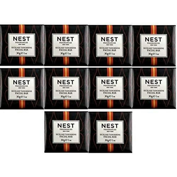 NEST FRAGRANCES Sicilian Tangerine Facial Bar, 30 Grams - Set of 10 ...