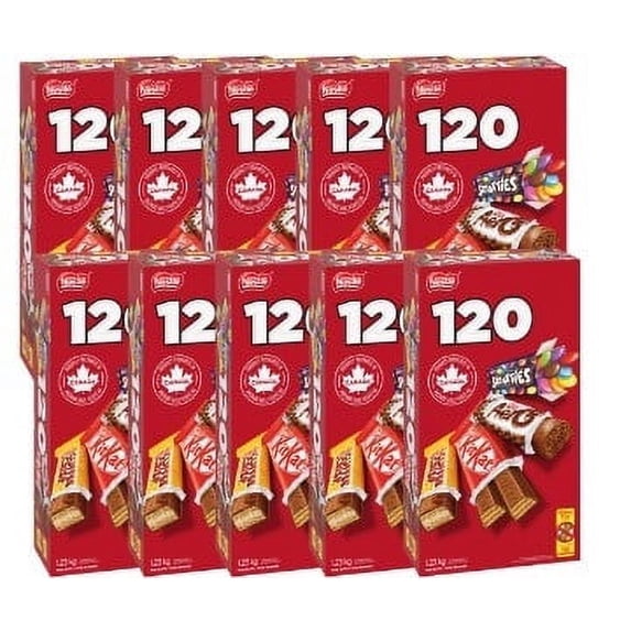 NESTLÉ Assorted Halloween Candy Chocolate, 120 Count (10-Pack) - Mini ...