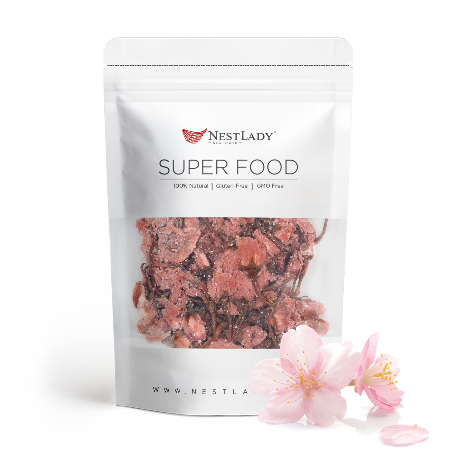 NESTLADY Edible Salt Pickled Sakura, Pickled Sakura Cherry Blossoms 75g ...