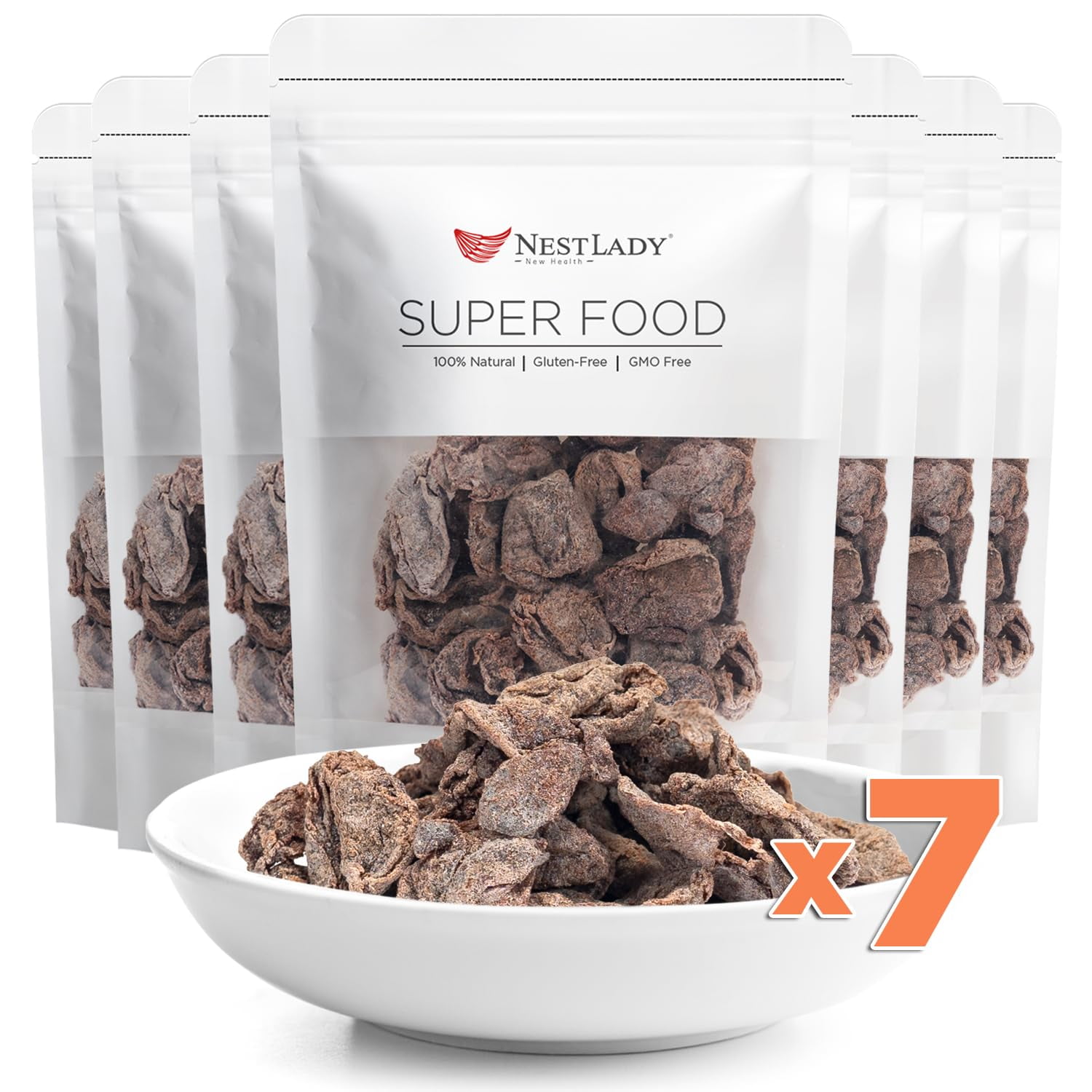 NESTLADY Japanese Dried Sweet Seedless Plums 45g (7 Packs, 315g in Total) - 100% Natural ...