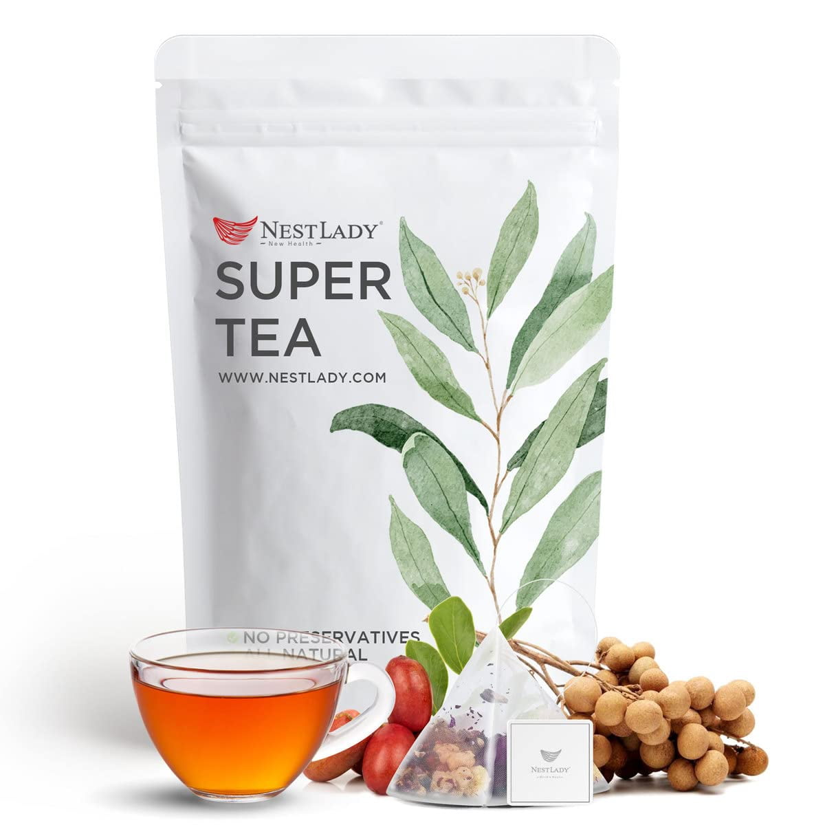 NESTLADY Red date longan goji berry tea, Herbal tea, Flower tea, Red ...