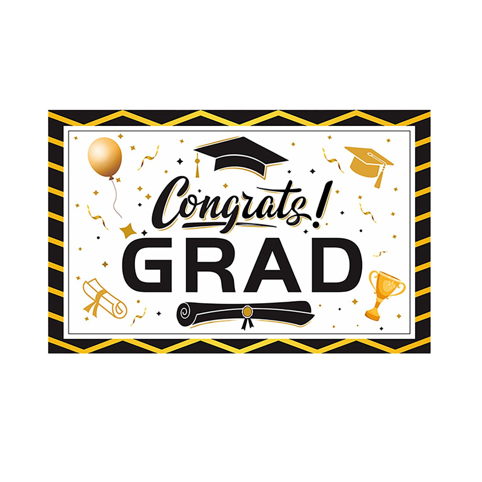 NESWOIZI Graduation Happy Background Banner Graduation Celebration ...