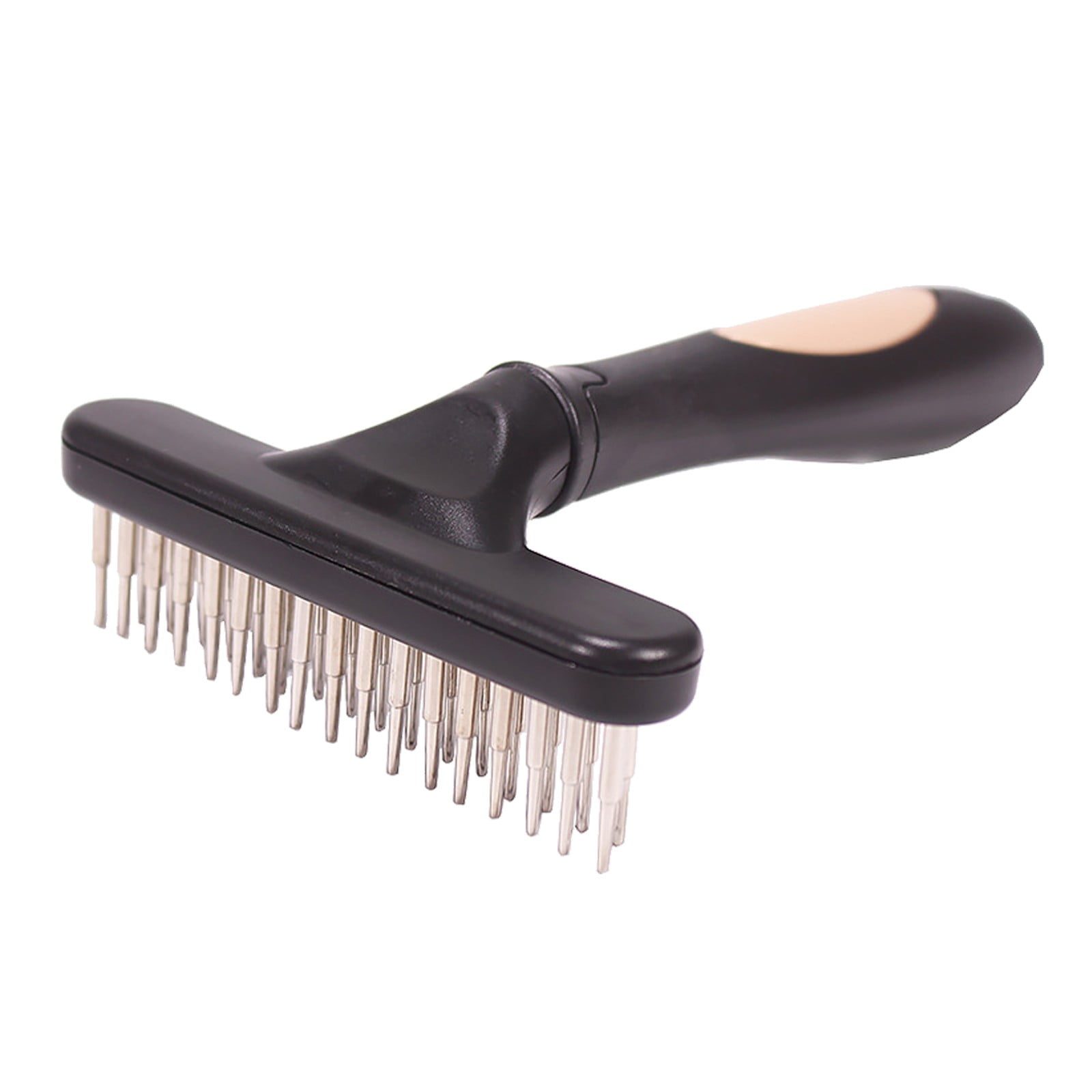 NESWOIZI Pet Grooming Brush Shedding And Dematting Undercoat Rake Comb ...