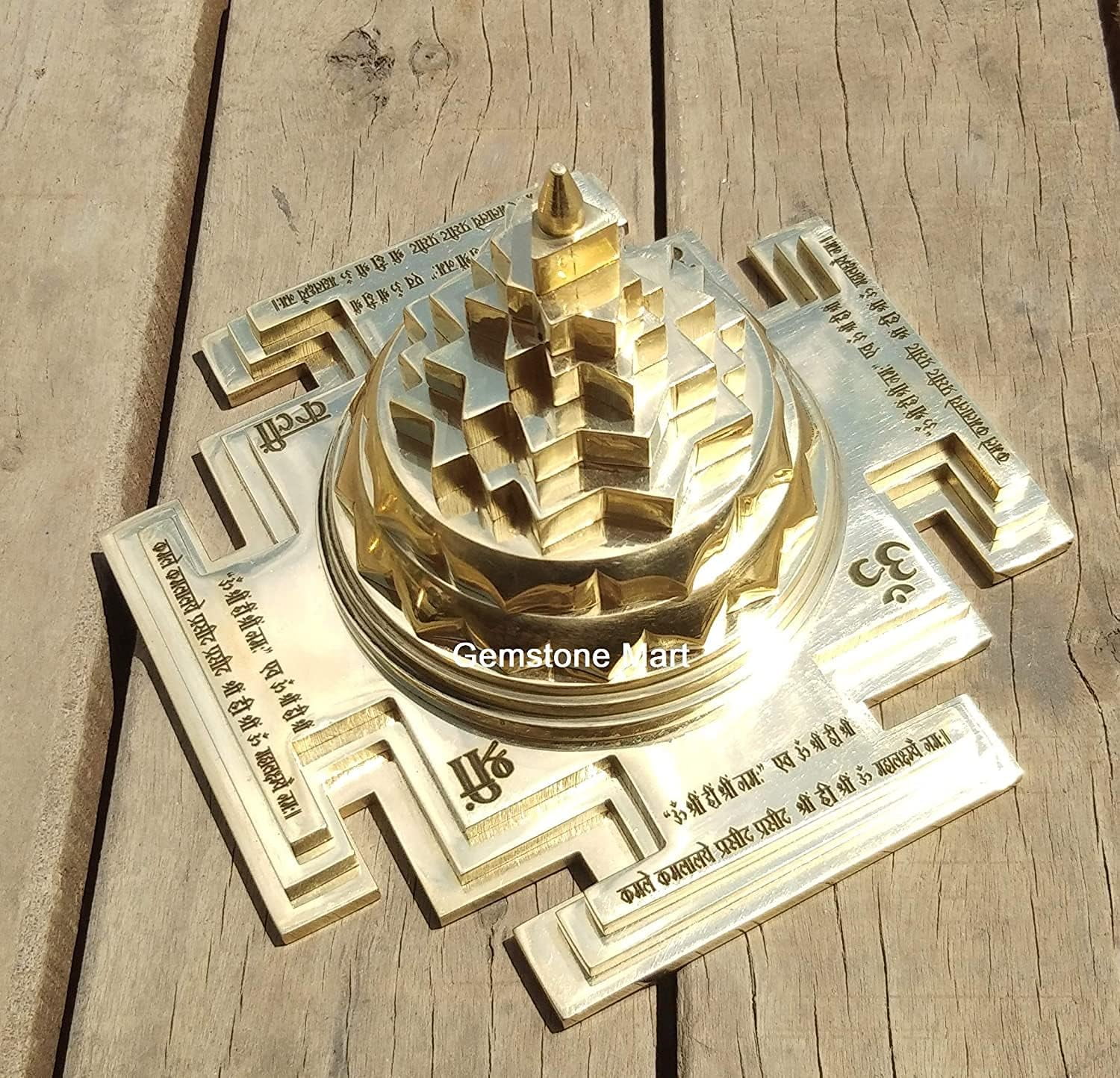 NETAEX Shree Yantra with Meru shri Yantra Mantra 6 x 6 Inch 2100 kg ...