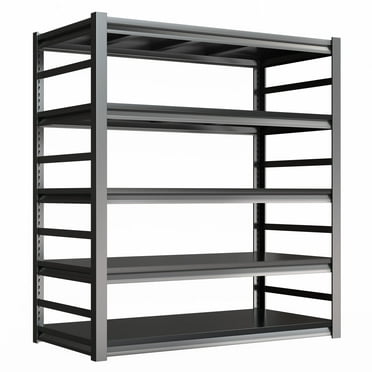 Garage Shelves 5 Tier - Heavy Duty Steel Shelving Units 3000 lb ...