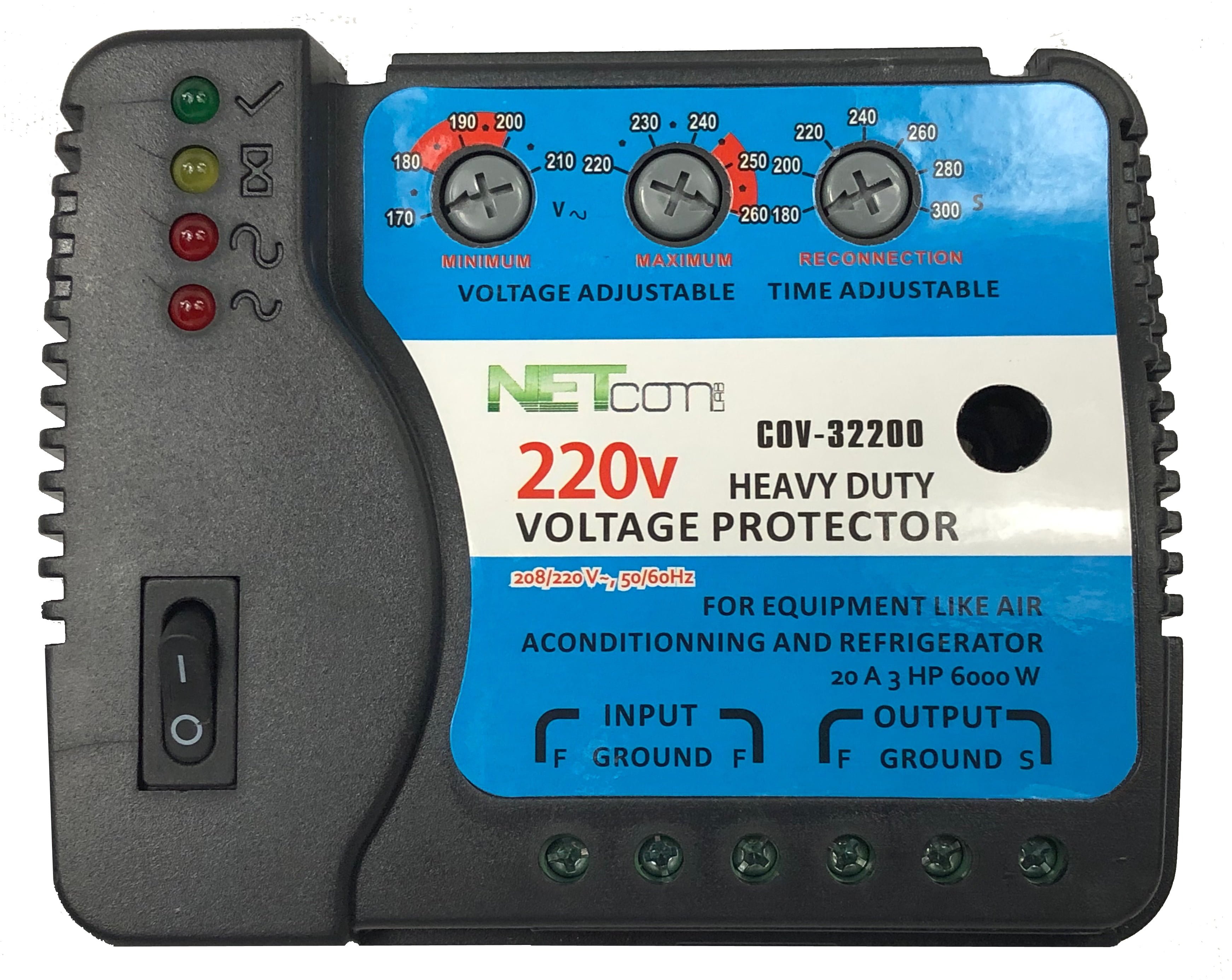 NETCOMLAB - COV-32200 - Professional 220VAC Voltage Protector for Major ...