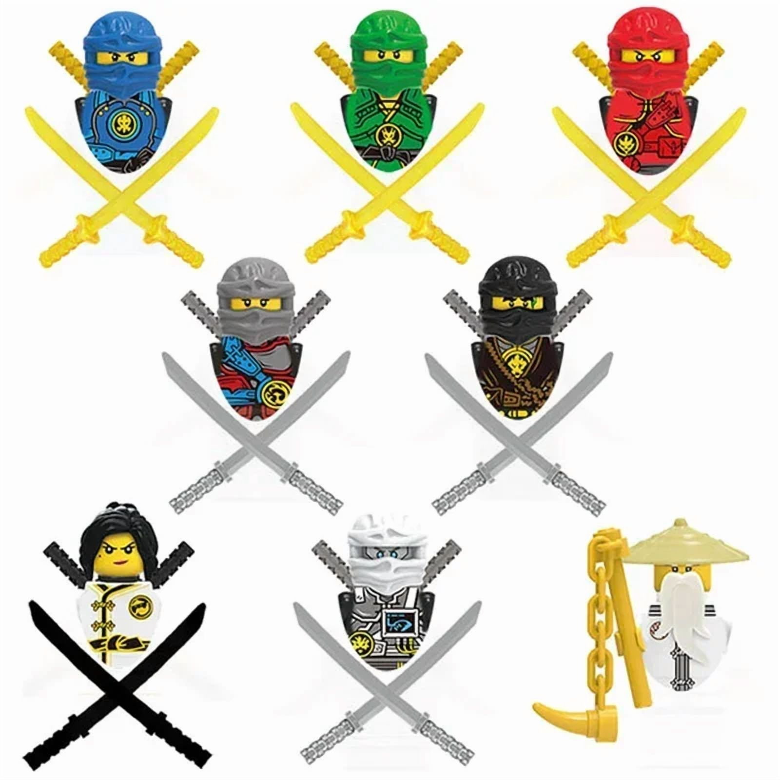 NETEASE Ninjago Mini Figures 4CM Anime Characters Building Blocks Toys ...