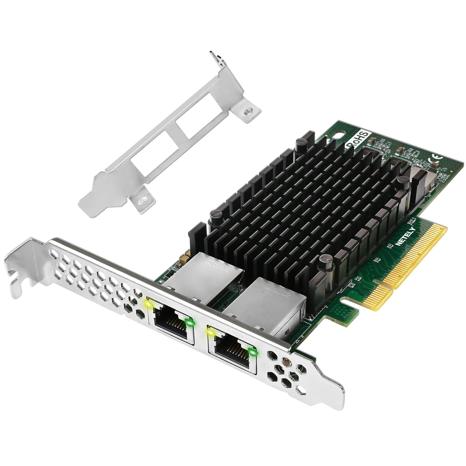 NETELY PCIE X8 to SSF20 2X 10GbE NIC Card, 2X 10Gbps RJ45 Ports, PCIE X8 Lane, Intel X540-AT2 ...