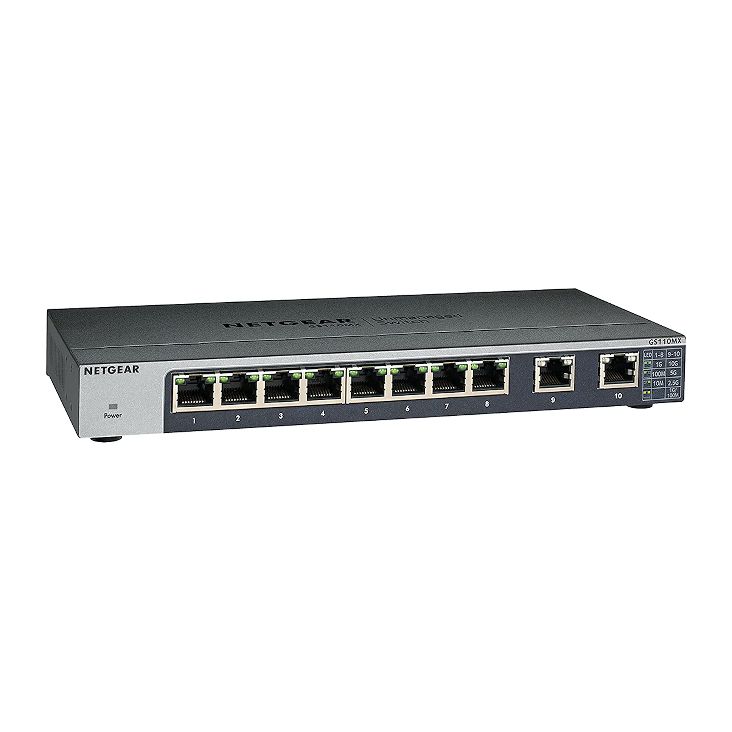 NETGEAR 10-Port Gigabit/10G Ethernet Unmanaged Switch (GS110MX) - with ...