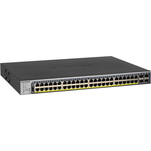 NETGEAR 48-Port Gigabit PoE+ Ethernet Smart Managed Pro Switch with 4 ...