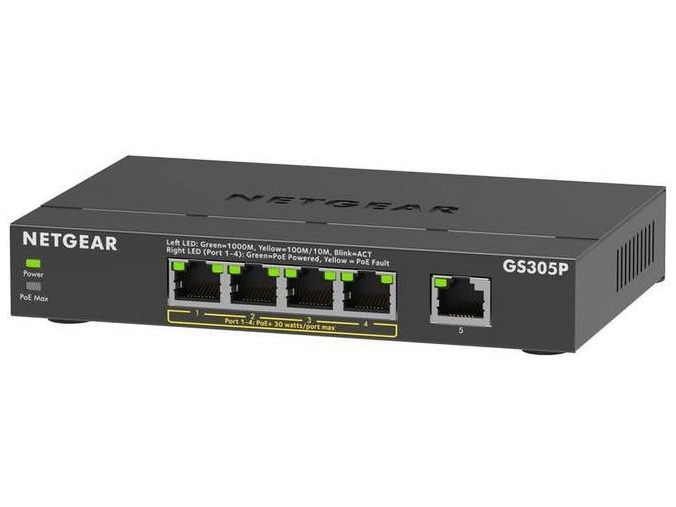 Free Shipping! NETGEAR PoE Gigabit Ethernet Unmanaged Switch with 5 ...