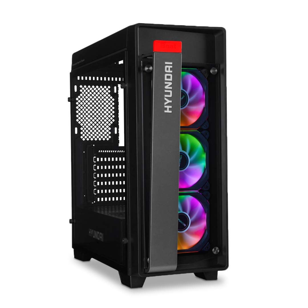Hyundai Blaze ATX Mid Tower Gaming Computer Case Chassis with 550W ...