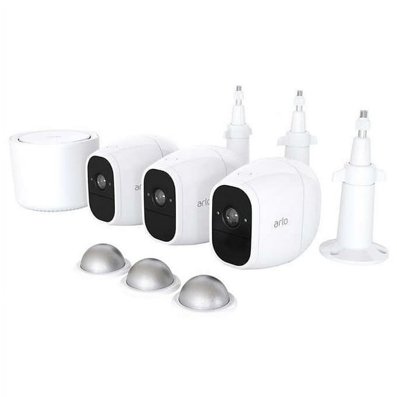 Arlo Pro 2 Indoor/Outdoor Wireless HD 3-Camera Security System ...