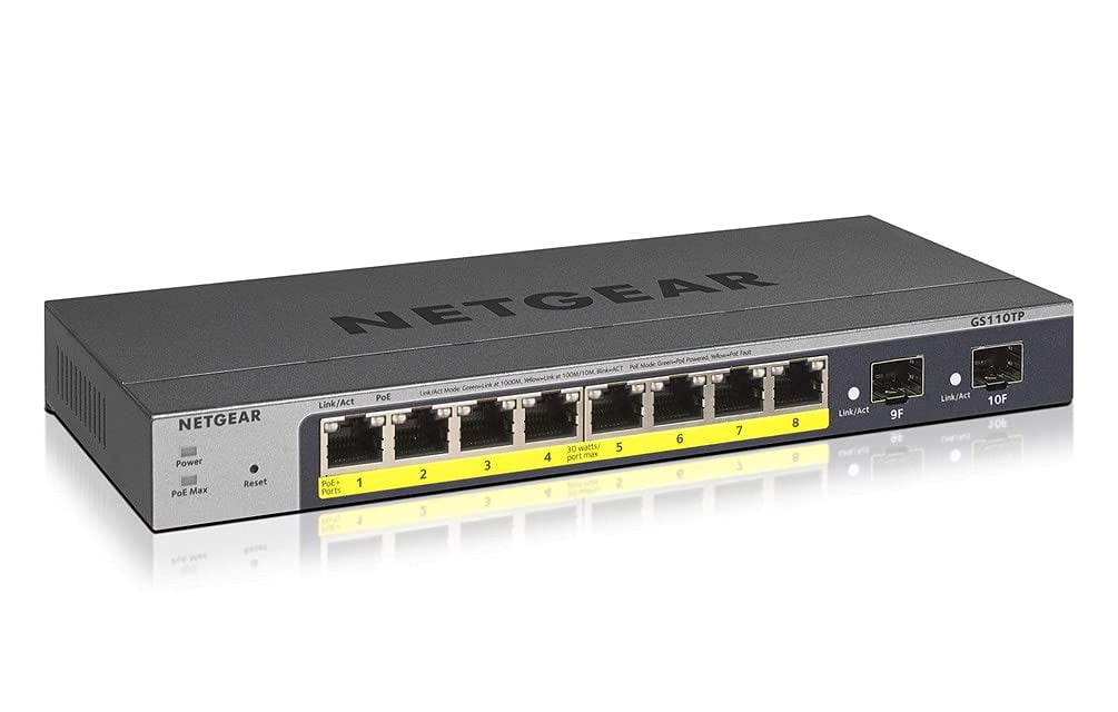 NETGEAR GS110TPv3 Gigabit de 8 puertos PoE Ethernet Chile | Ubuy