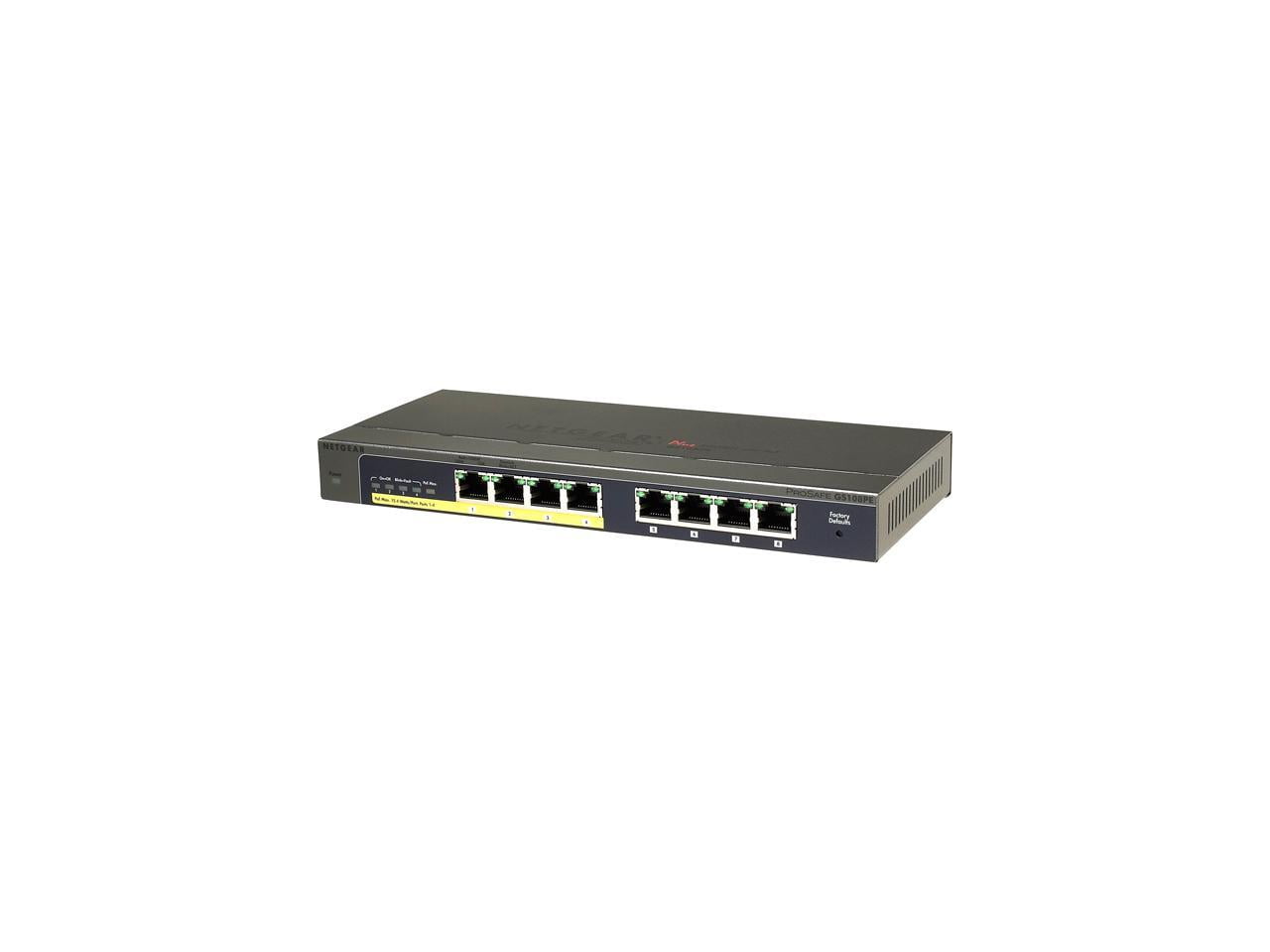 NETGEAR Plus GS108PEv3 - switch - 8 ports - managed (NET-GS108PE-300NAS ...