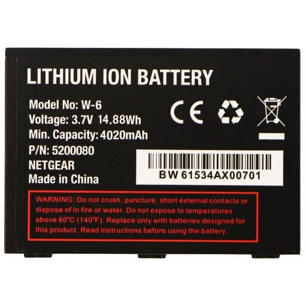 NETGEAR Rechargeable Li-ion 4,020mAh OEM Battery (W-6) for NETGEAR ...