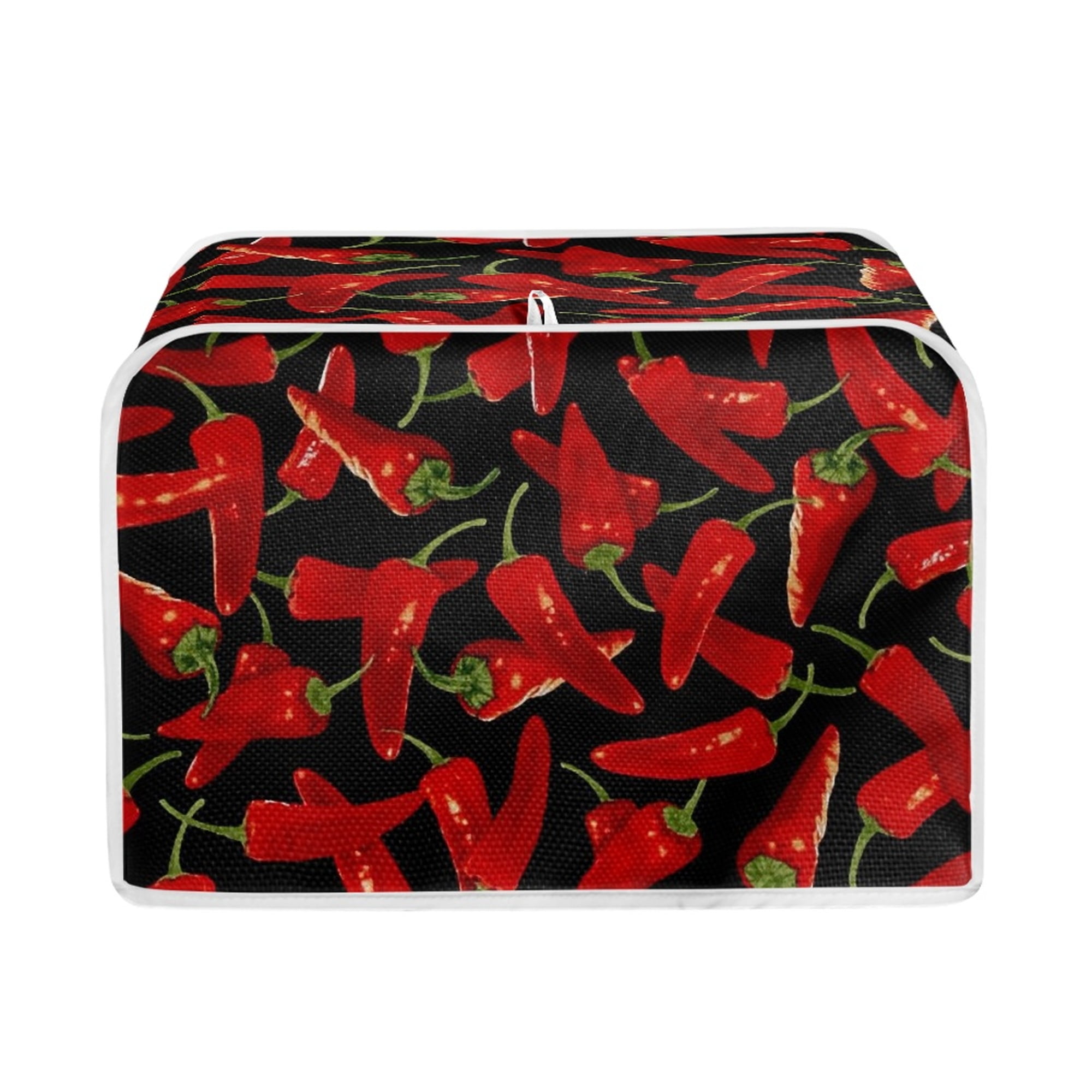 NETILGEN 2 Slice Mini Red Pepper Print Design Toaster Covers Wide Slot ...