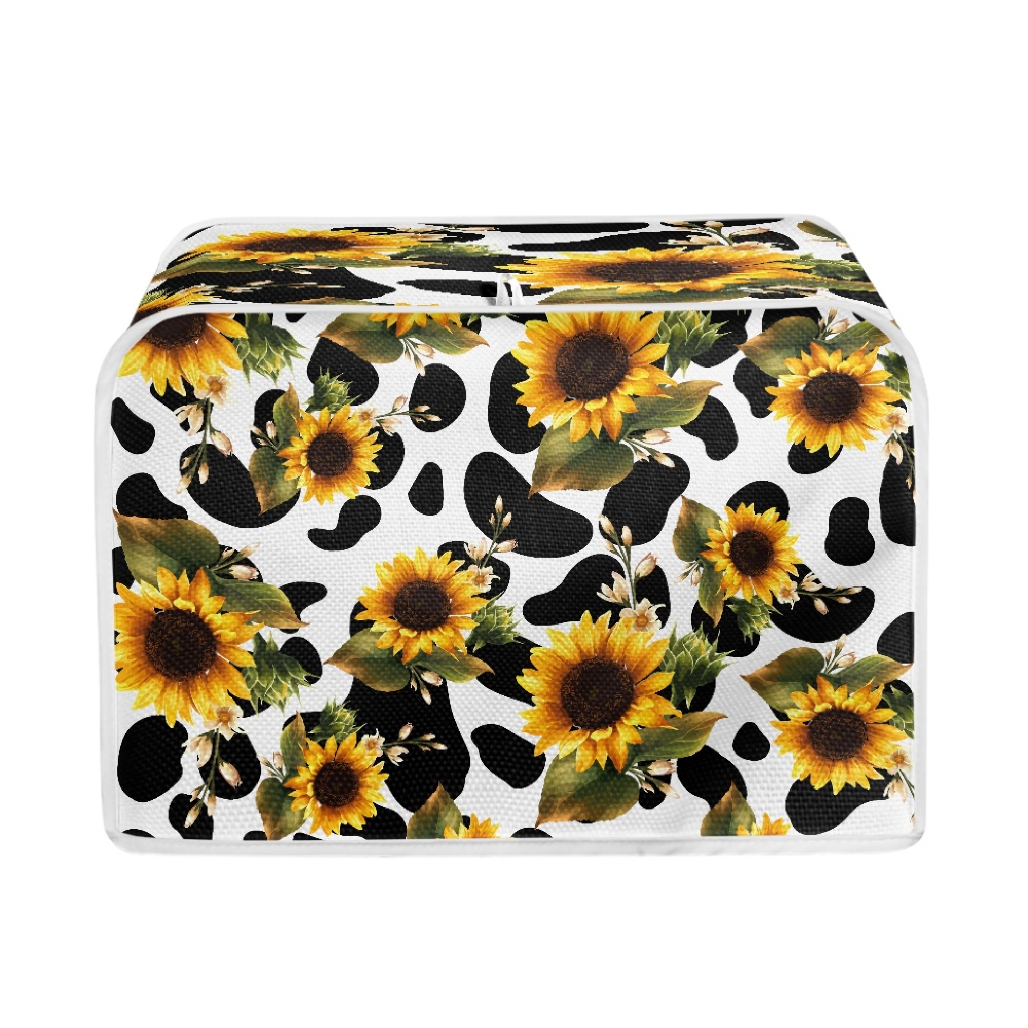 NETILGEN 4 Slice Sunflowers Milk Cow Print Toaster Cover Stain ...