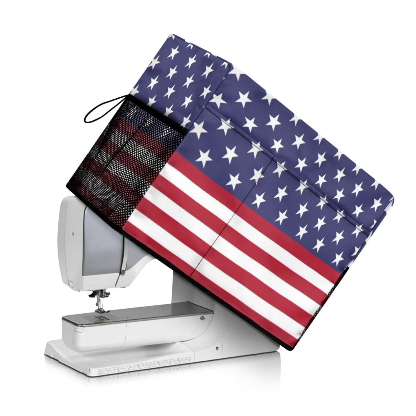 NETILGEN American Flag Extra long Sewing Machine Covers for All Machine ...