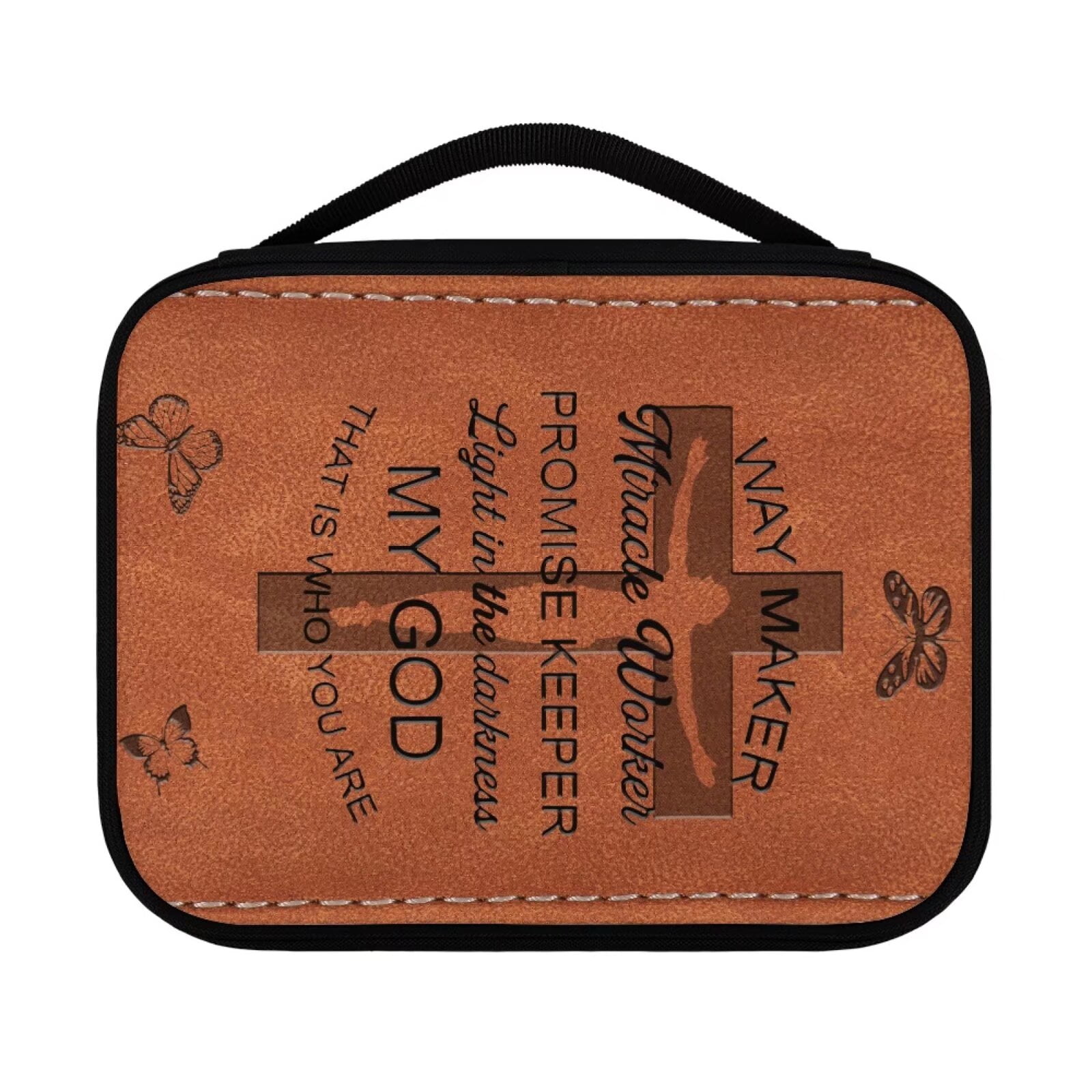 NETILGEN Butterflies Cross BiBle Cover Bag Small, Standard Size Tribal ...