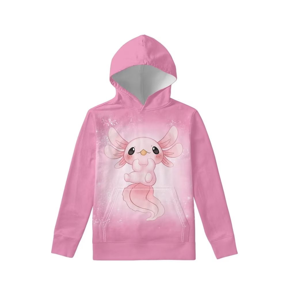 NETILGEN Cartoon Axolotls Cute Kids Hoodies Pullover Graphic Design, Hoodies for Teen Girls ...
