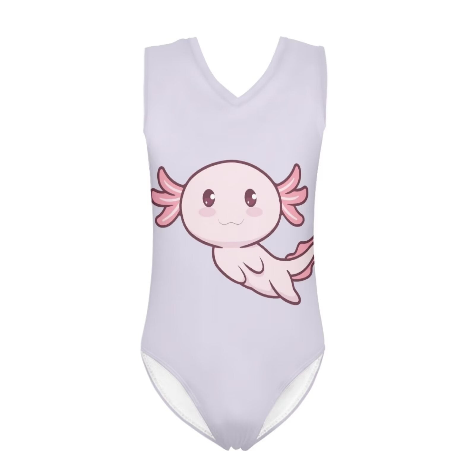 NETILGEN Comfortable One Piece Swimsuit Kids Cute Axolotl, Sweet ...