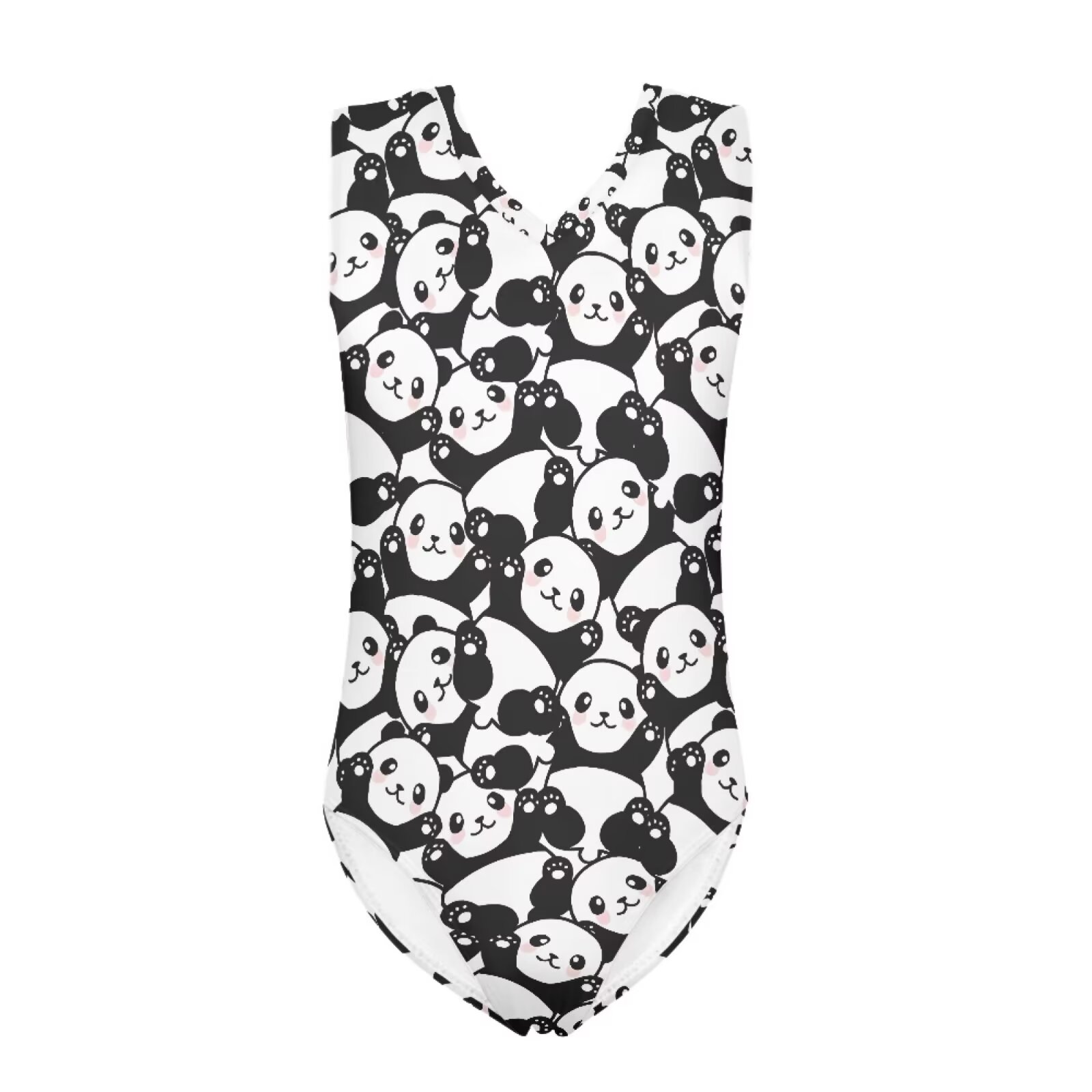 NETILGEN Comfortable Panda Kids Swimwear Sleeveless, Swimsuits for Kids ...
