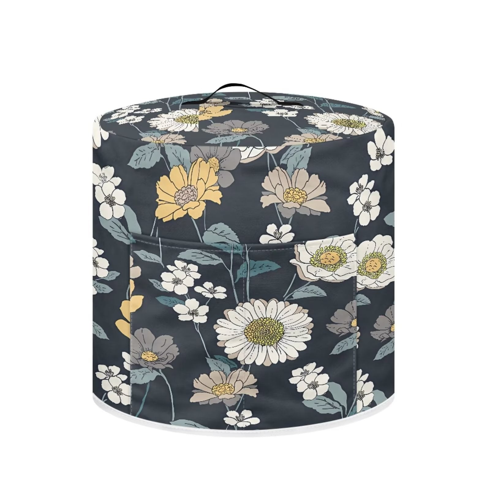 NETILGEN Daisy Flower Plant Pattern Pressure Cooker Cover Washable ...