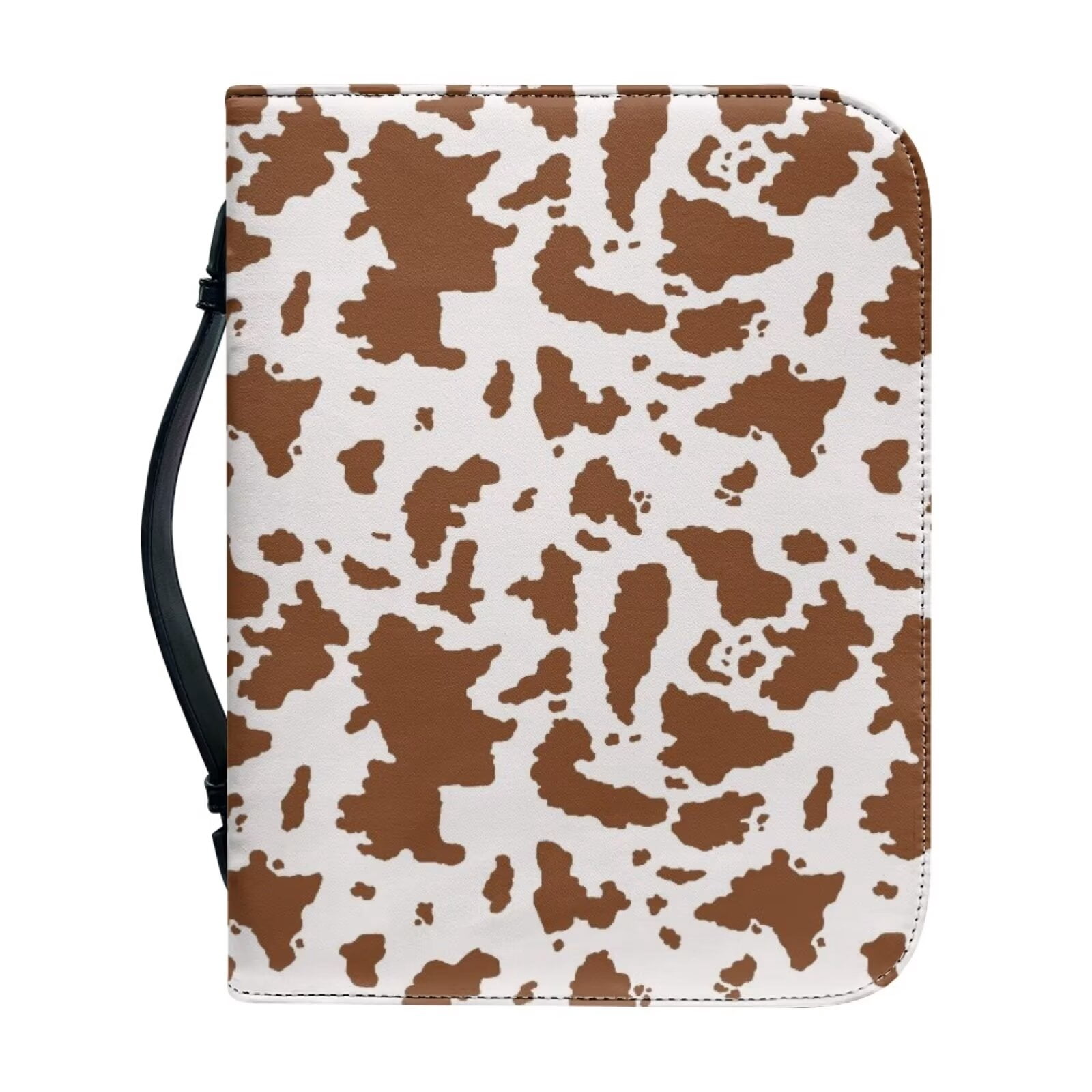NETILGEN Durable BiBle Cover Bag with Strap & Green Cow Print ...