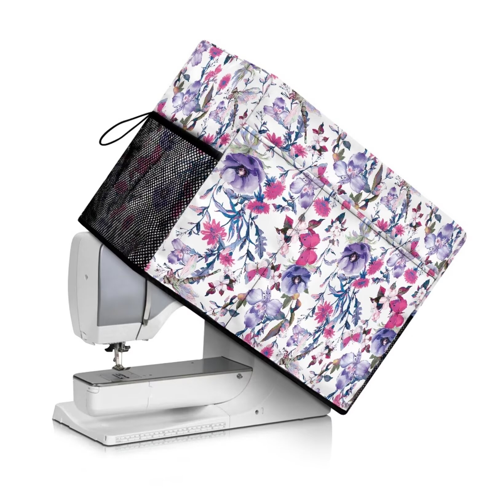 NETILGEN Flower Cluster Sewing Machine Cover Large with Big Front ...