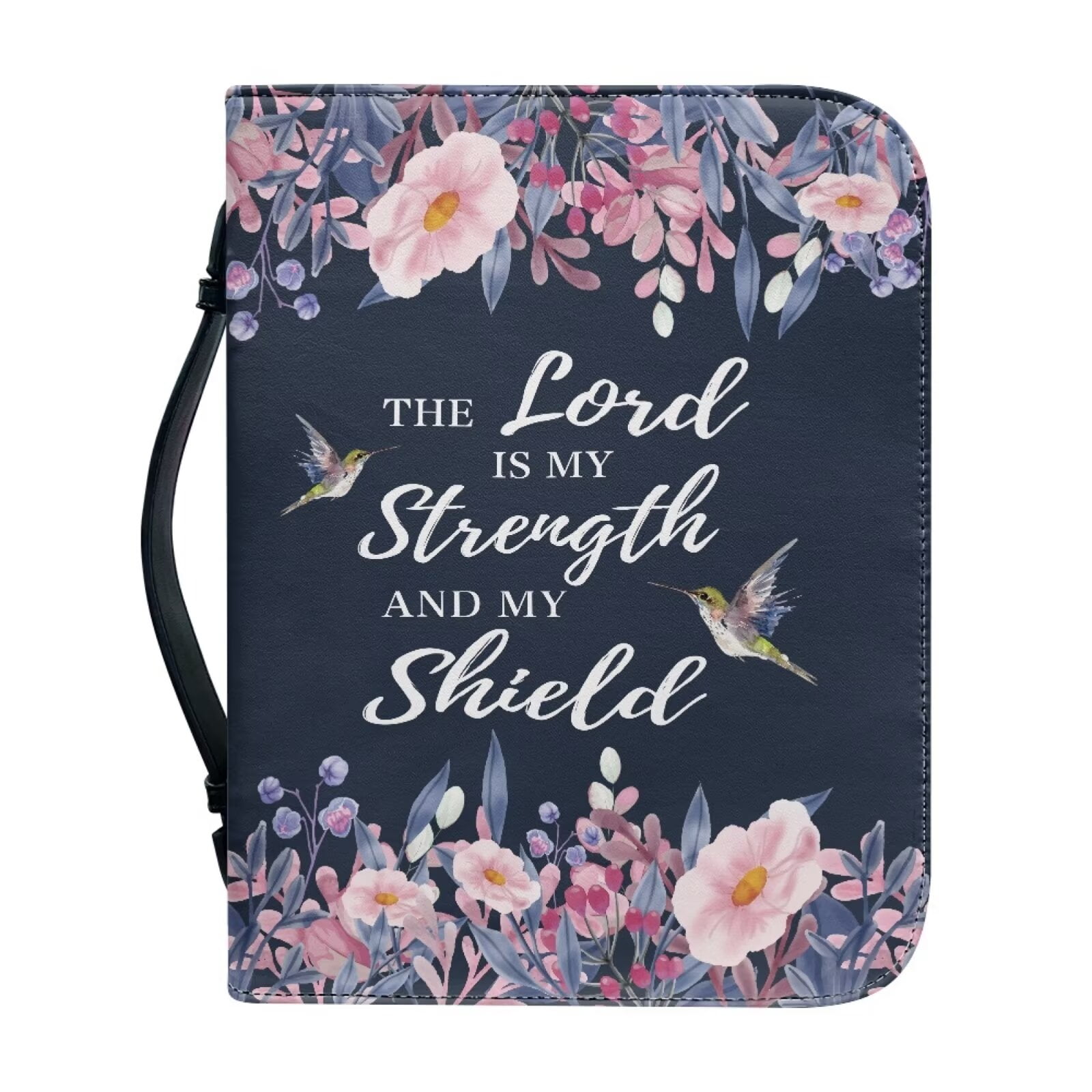 NETILGEN Flowers Cluster Hummingbird BiBle Cover Bag Standard Size ...