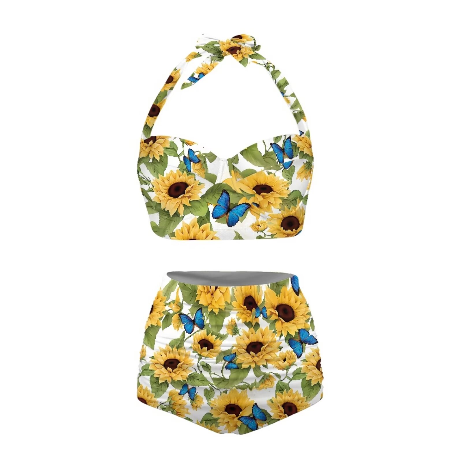 NETILGEN Sunshine Sunflowers Pattern Ladies Swimsuit Cover Up, Women ...