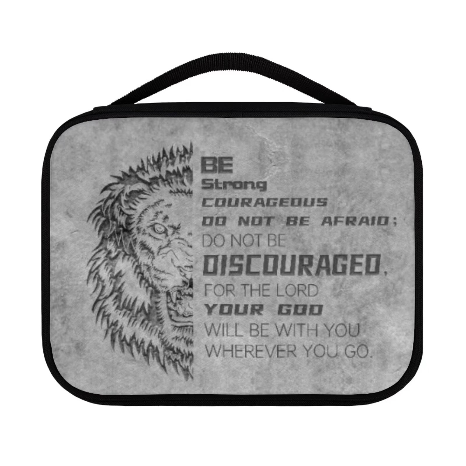 NETILGEN Wear-Resistant Male Lion Pattern Bible Bag for Men, Boys Bible ...