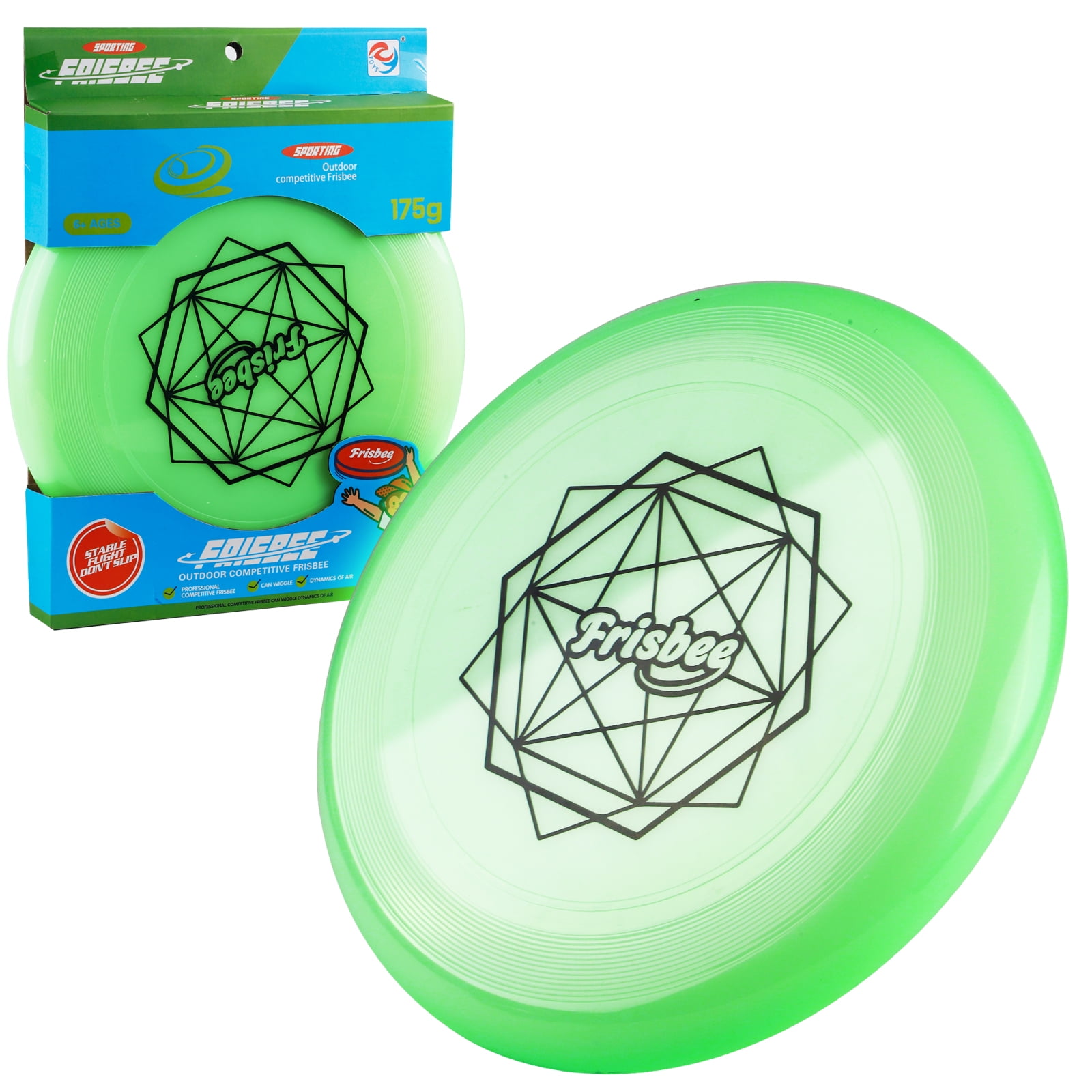 NETNEW Glow in the Dark Kids Lighted Water Resistant Sports Flying Disc ...