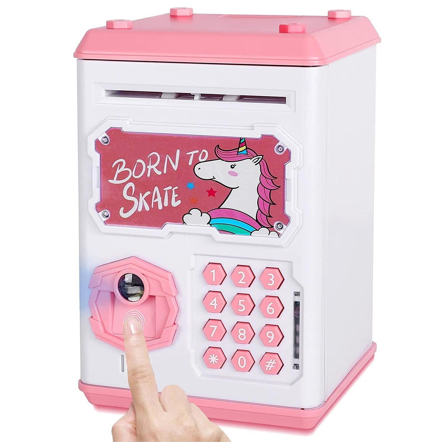NETNEW Electric Unicorn Piggy Bank for Children 3-6 Years, Money Saving ...