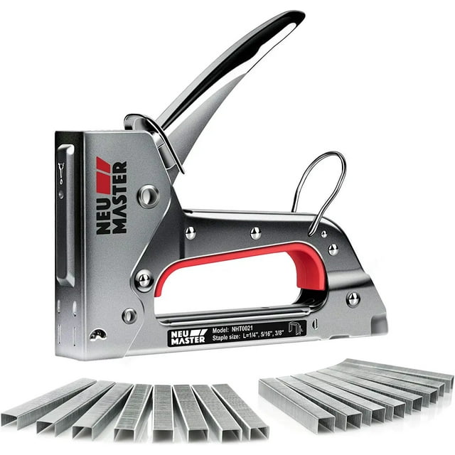 NEU MASTER Upholstery Staple Gun, Powerful Hand Tacker Construction ...