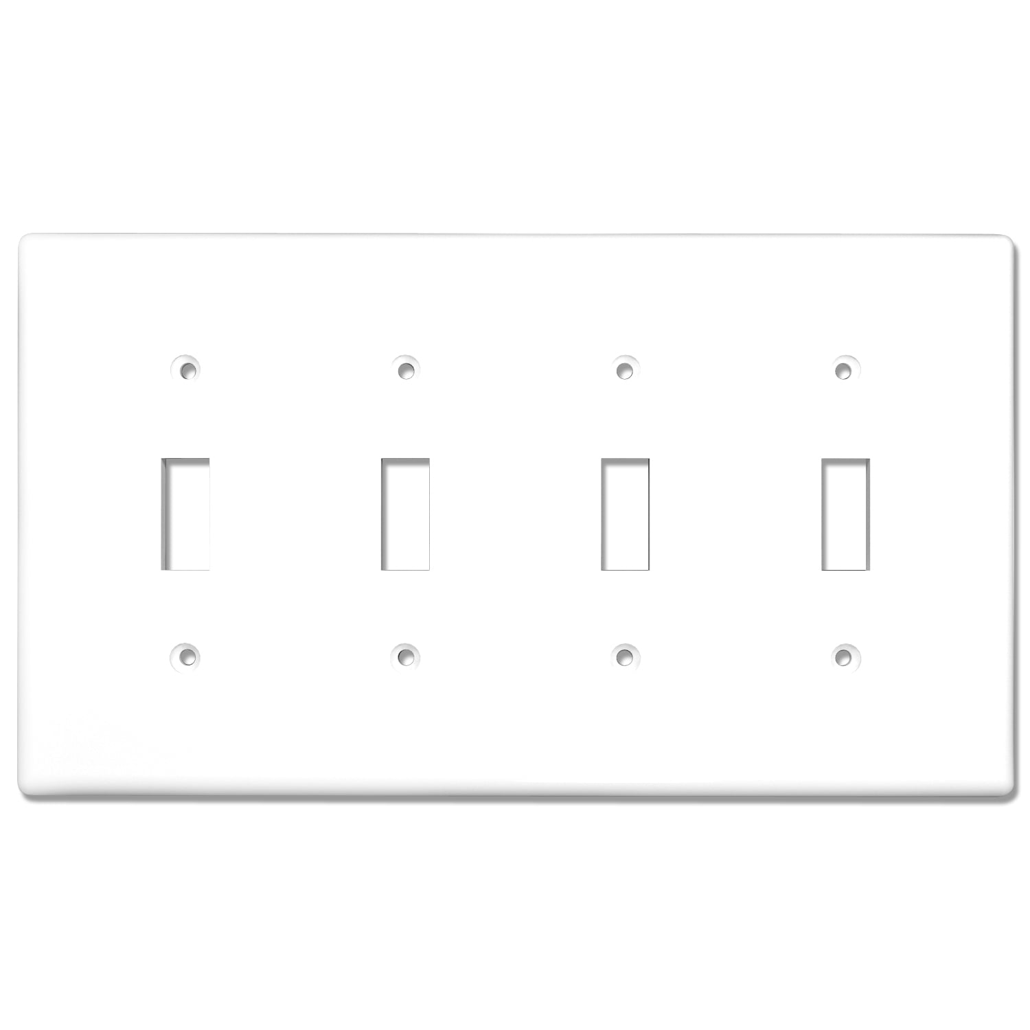 NEU Quad Toggle Mid-Size Switch Cover Wall Plates, 4-Gang 8.4" x 4.75 ...