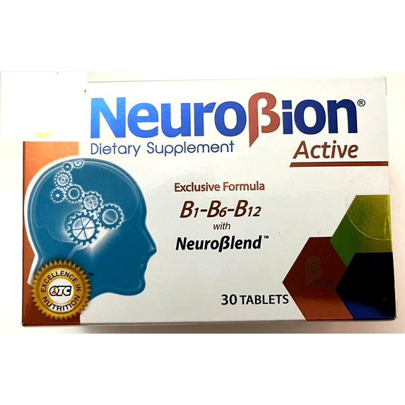 Neurobion Active Vitamin B1, B6, B12, Neuroblend 30 Tablets, Brain and ...