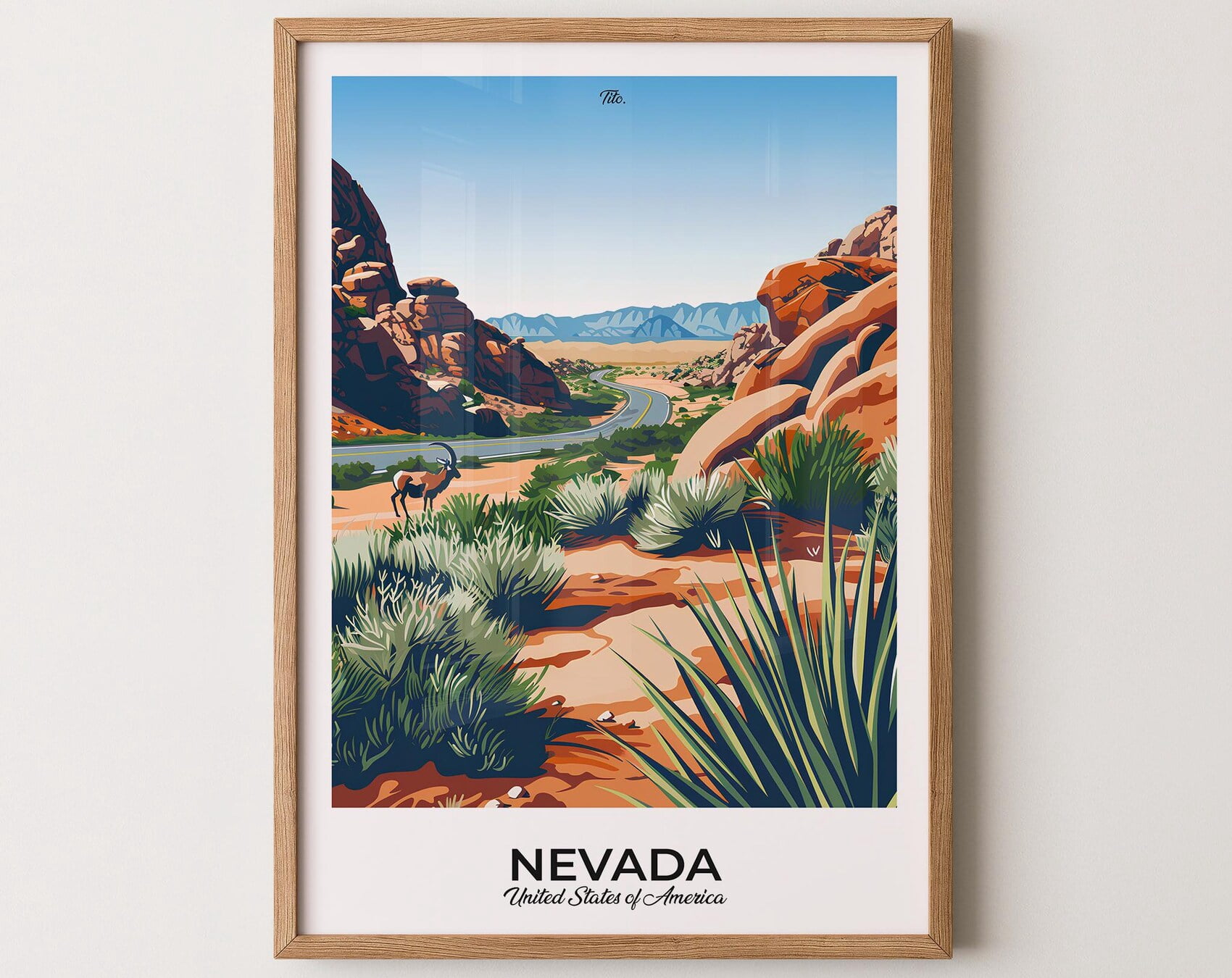 NEVADA Poster, Nevada Travel Poster, Nevada Art Print, Nevada Wall Art ...