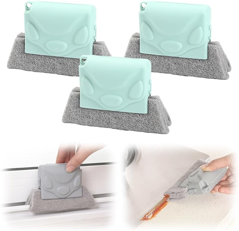 NEVERYOUYU Magic Window Cleaning Brush, 2024 New Magic Window Groove ...