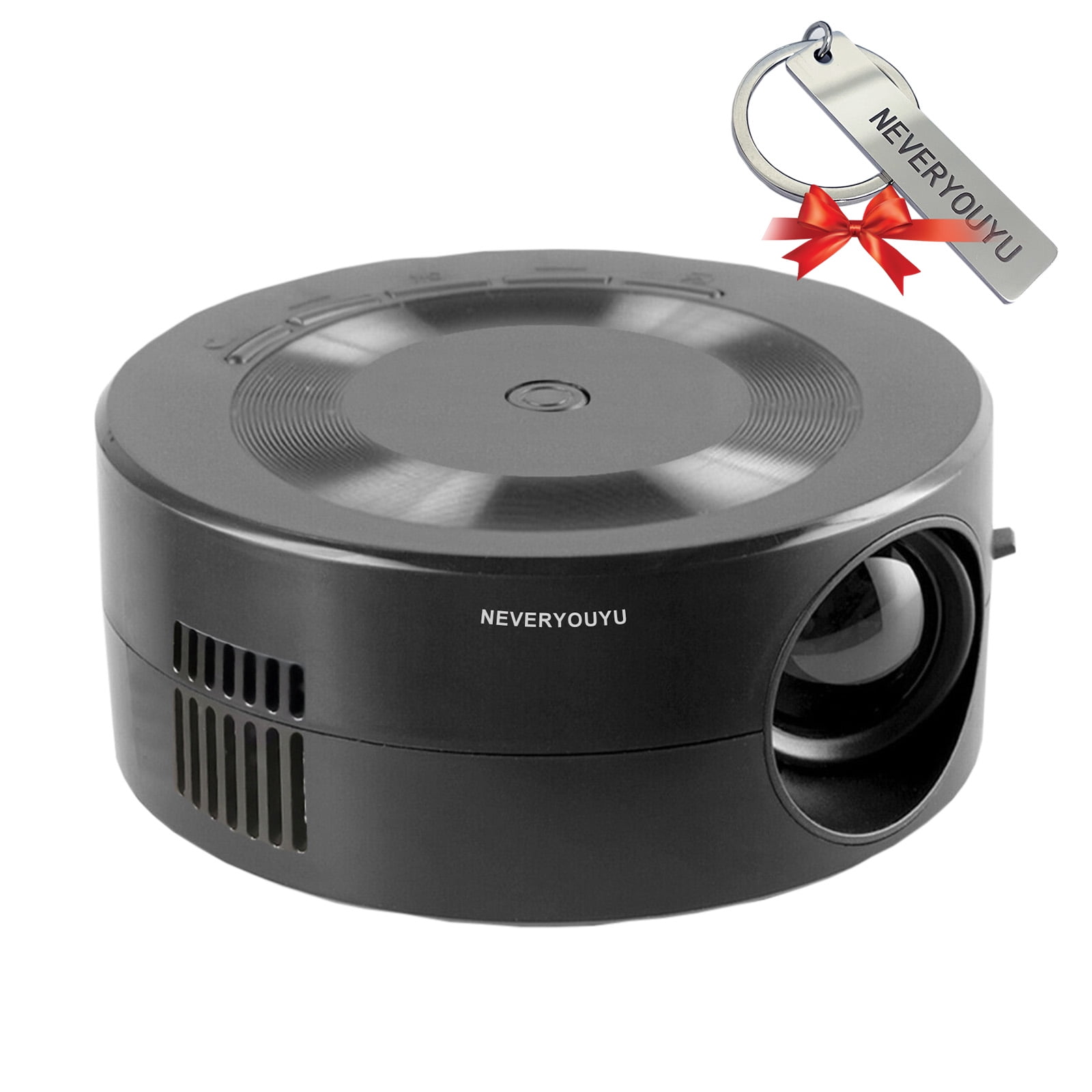 NEVERYOUYU Projector with WiFi and Bluetooth, 500ANSI 3000L Max 150" Display UHD Smart Streaming ...