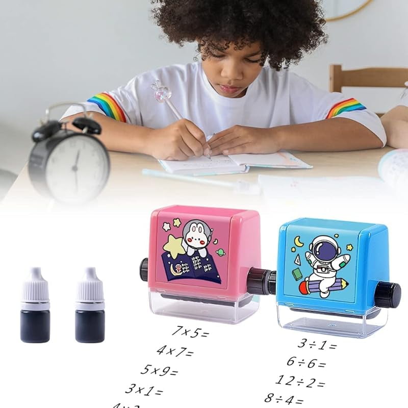 NEVERYOUYU Roller Digital Teaching Stamp, 2023 New Smart Math Roller Stamps for Math Problems ...