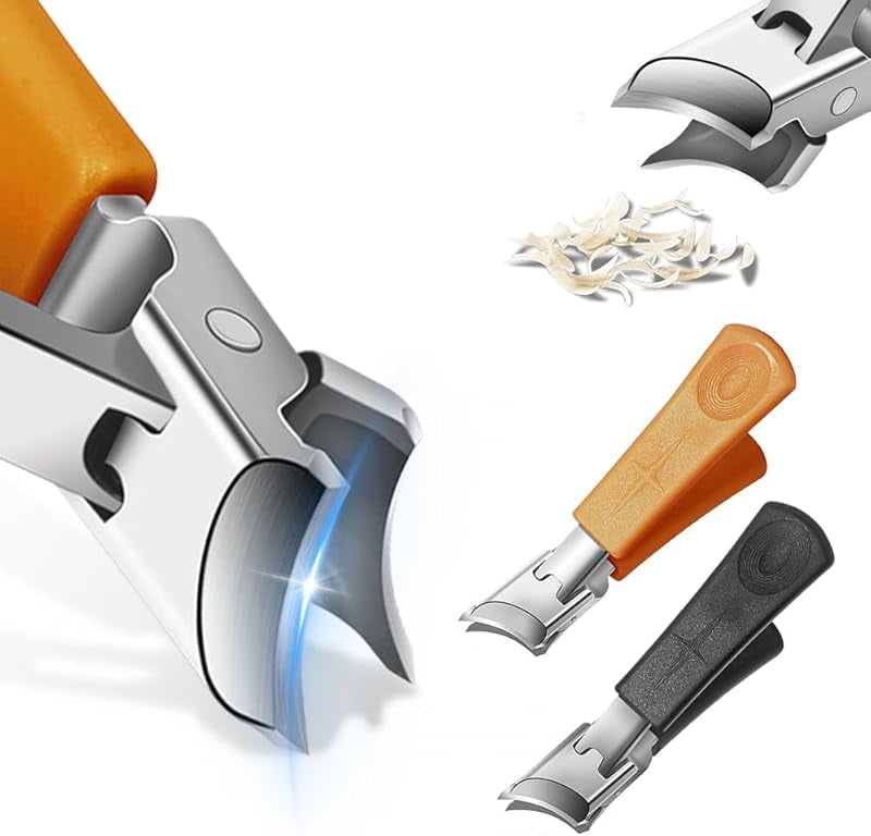 NEVERYOUYU Wide Jaw Opening Anti-Splash Slanted Nail Clipper, 2025 New ...